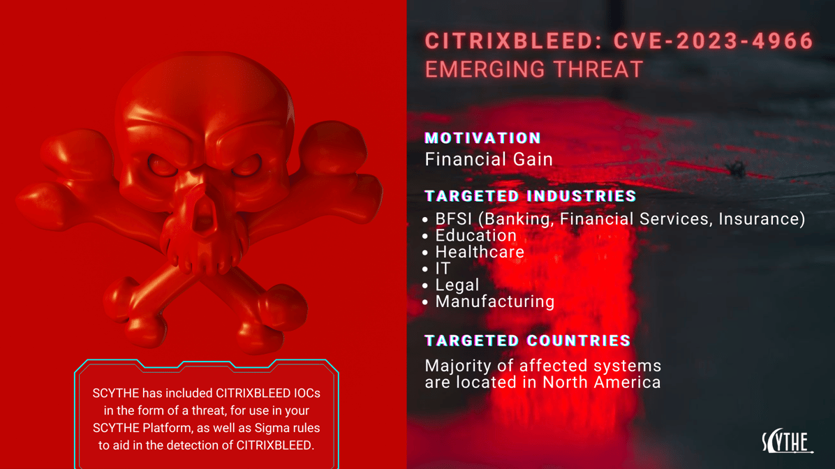 CITRIXBLEED: Strengthen Defenses with SCYTHE